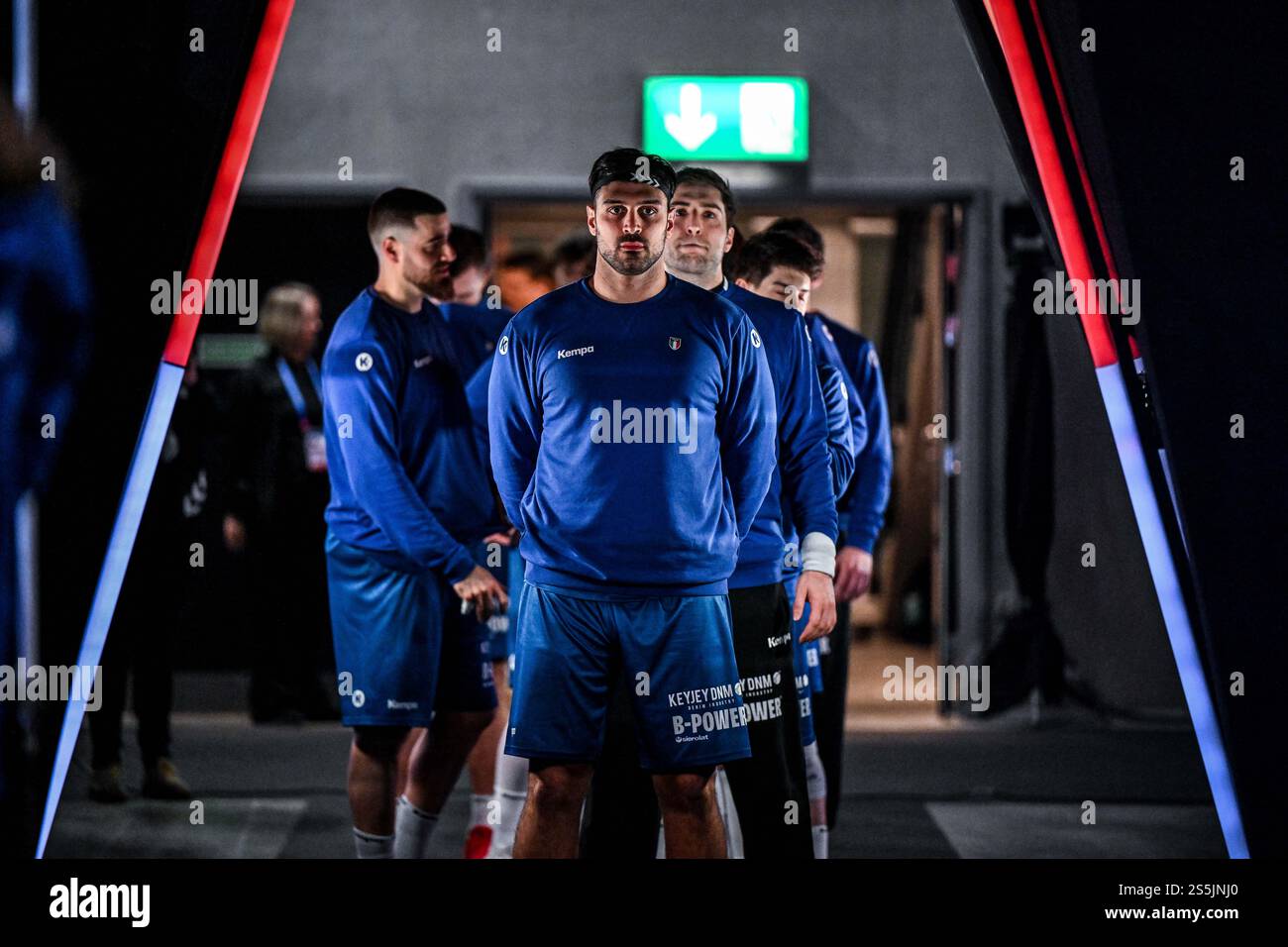 Andrea Parisini of Italy during IHF Men's - Handball World Championship ...
