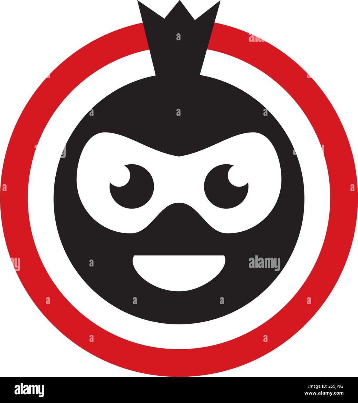 Ninja Face logo vector template Stock Vector Image & Art - Alamy