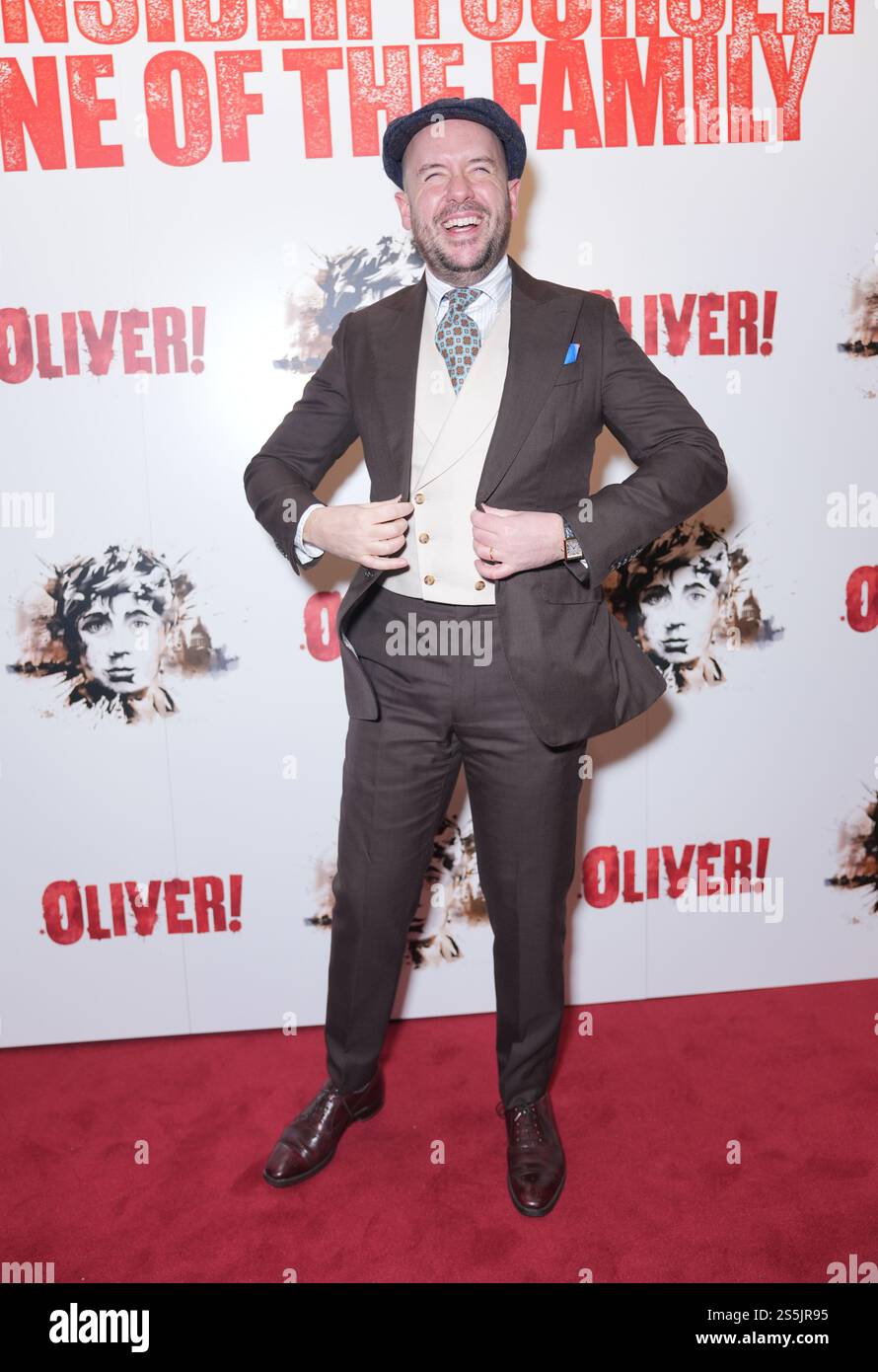 Tom Allen attending the opening night for Oliver! at the Gielgud ...