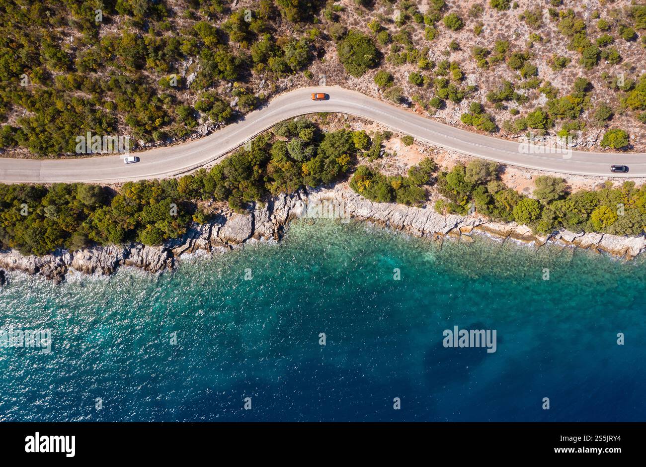 Vertical drone video on moving hi-res stock photography and images - Alamy
