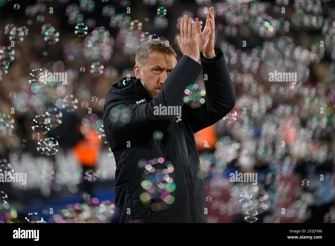 London, UK. 14th Jan, 2025. Graham Potter Manager of West Ham Utd ...