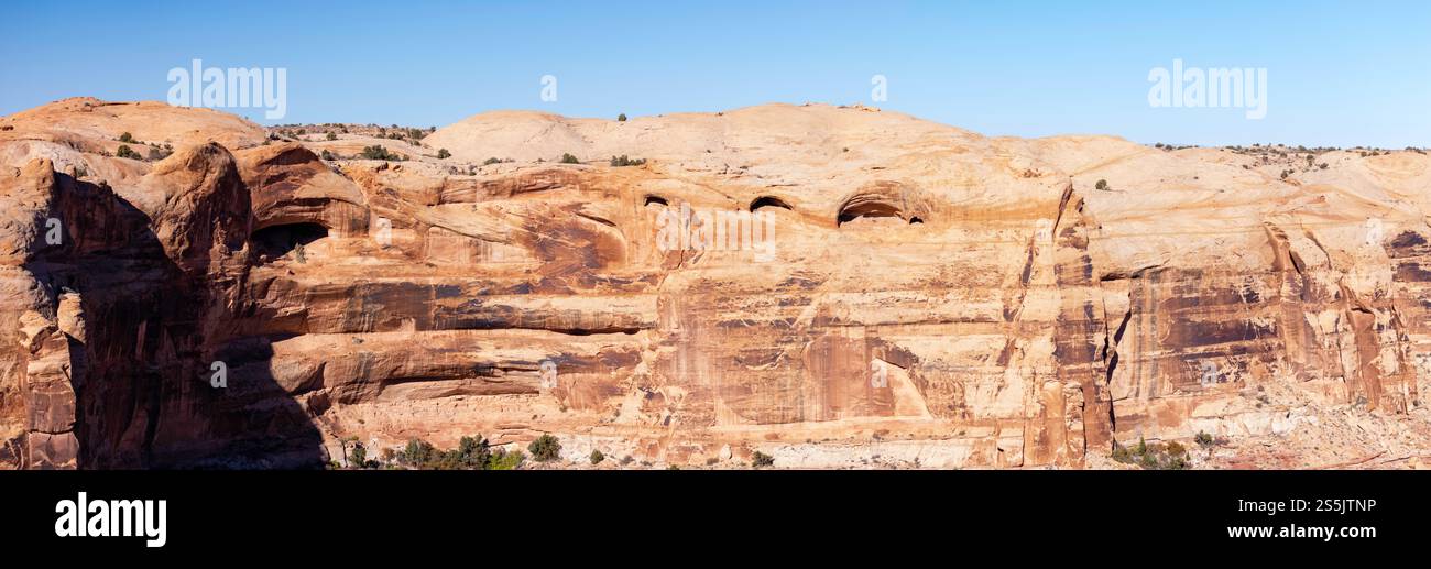 Aerial panoramic photograph of Labyrinth Canyon, near Green River, Utah ...
