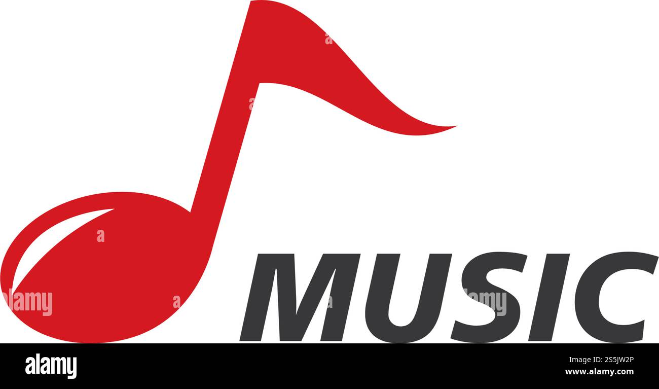 Music note logo Vector template Stock Vector Image & Art - Alamy