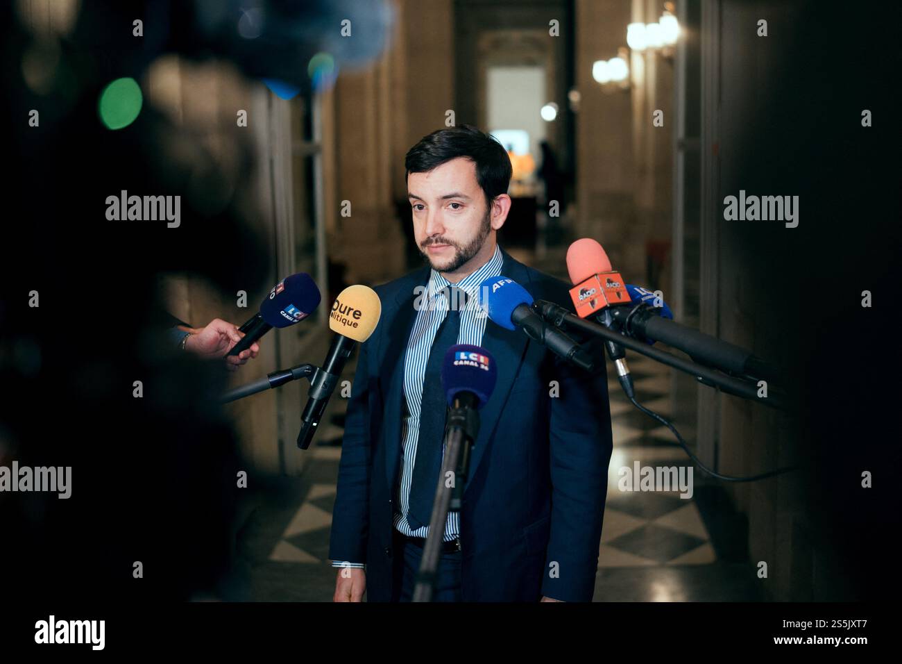 Paris, France. 14th Jan, 2025. Rassemblement National's MP Jean ...