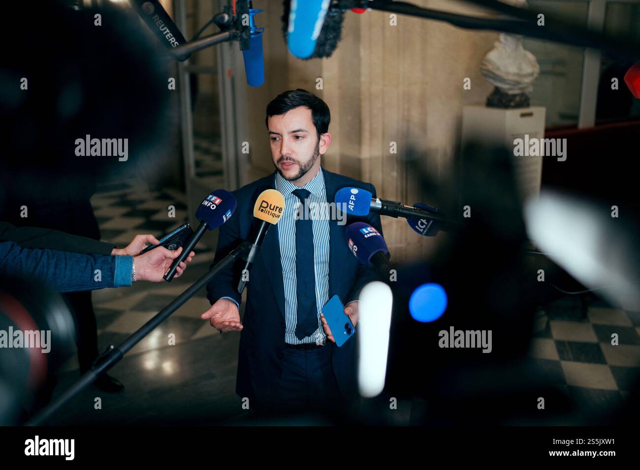 Paris, France. 14th Jan, 2025. Rassemblement National's MP Jean ...