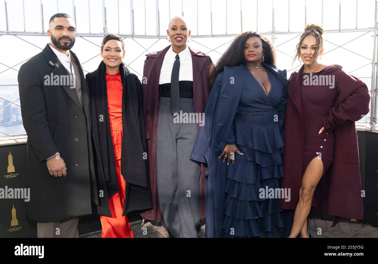 Tyler Lepley, from left, Grace Byers, Jerrie Johnson, Shoniqua Shandai ...