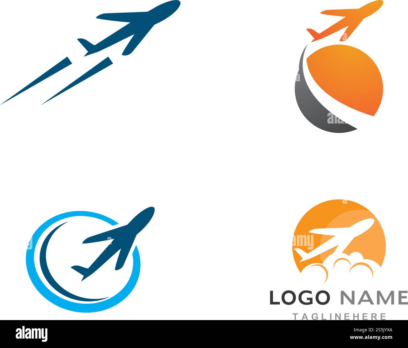 Plane logo vector template Stock Vector Image & Art - Alamy