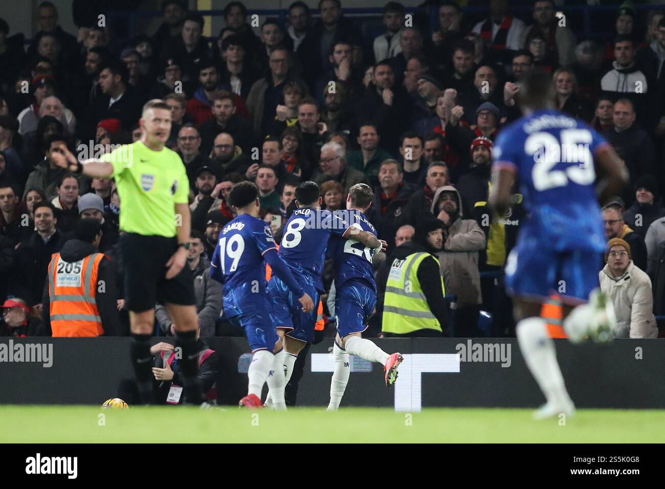 Cole Palmer of Chelsea celebrates his goal to make it 1-0 during the ...