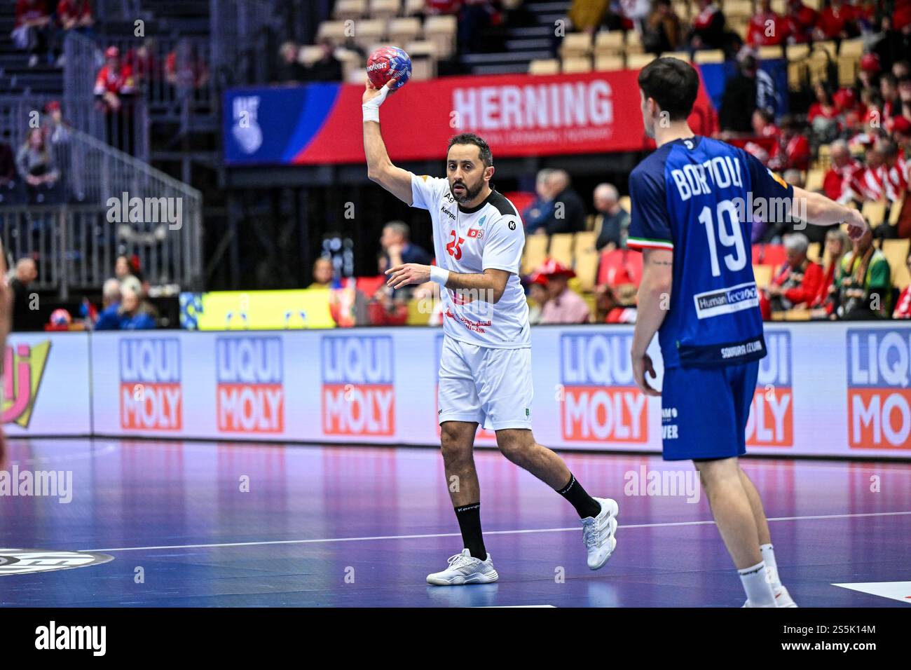 Herning, Denmark. 14th Jan, 2025. Abdellhak Ben Salah of Tunisia during ...