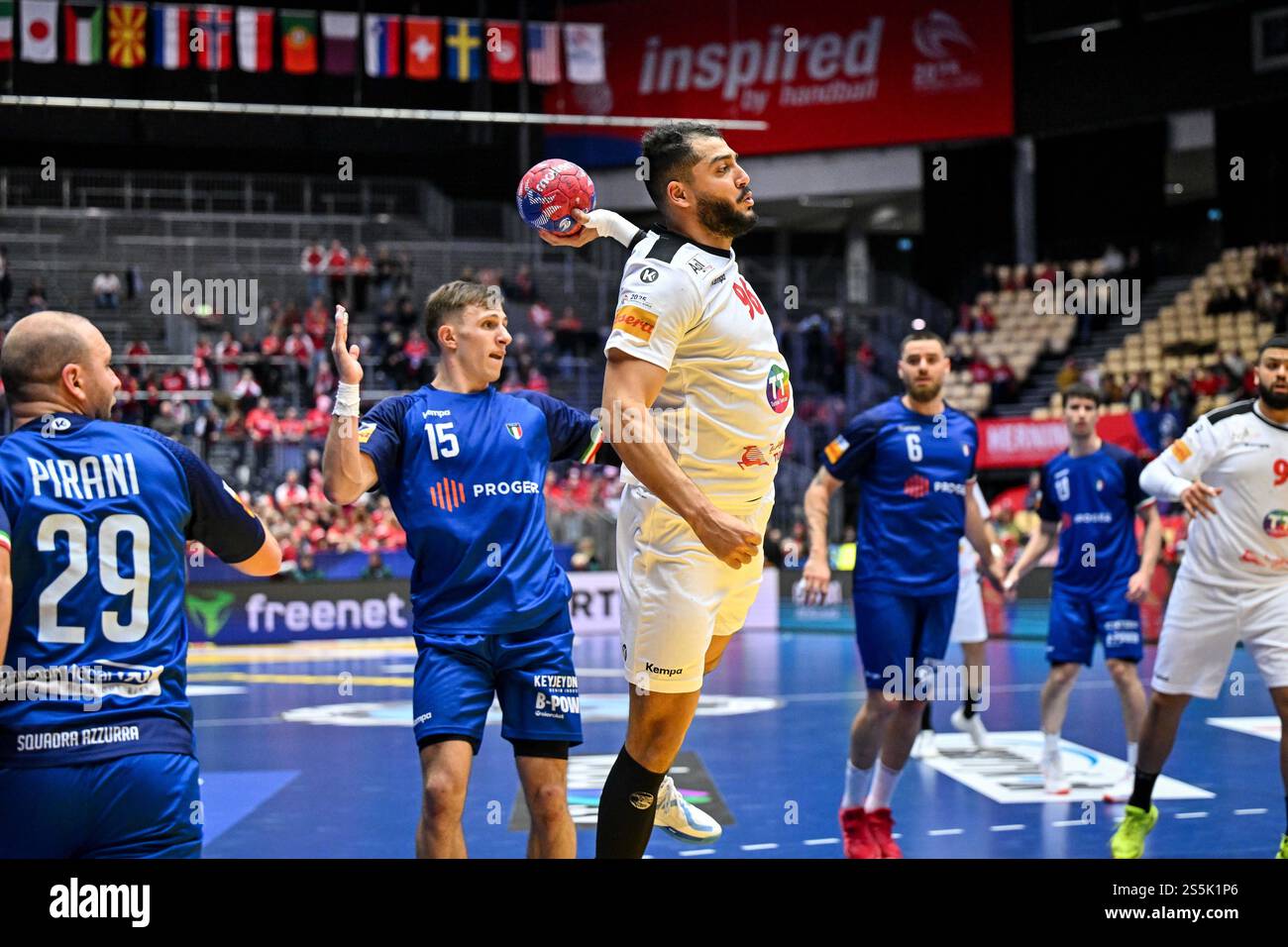 Herning, Denmark. 14th Jan, 2025. Anouar Ben Abdallah of Tunisia during ...