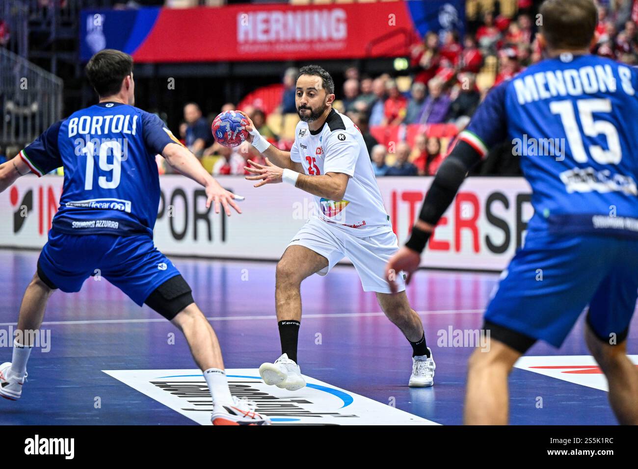 Herning, Denmark. 14th Jan, 2025. Abdellhak Ben Salah of Tunisia during ...