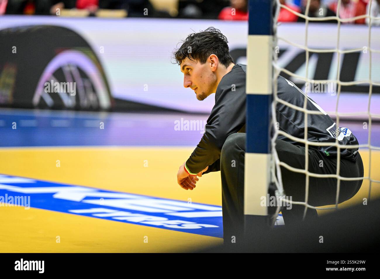 Herning, Denmark. 14th Jan, 2025. Andrea Colleluori of Italy during IHF ...