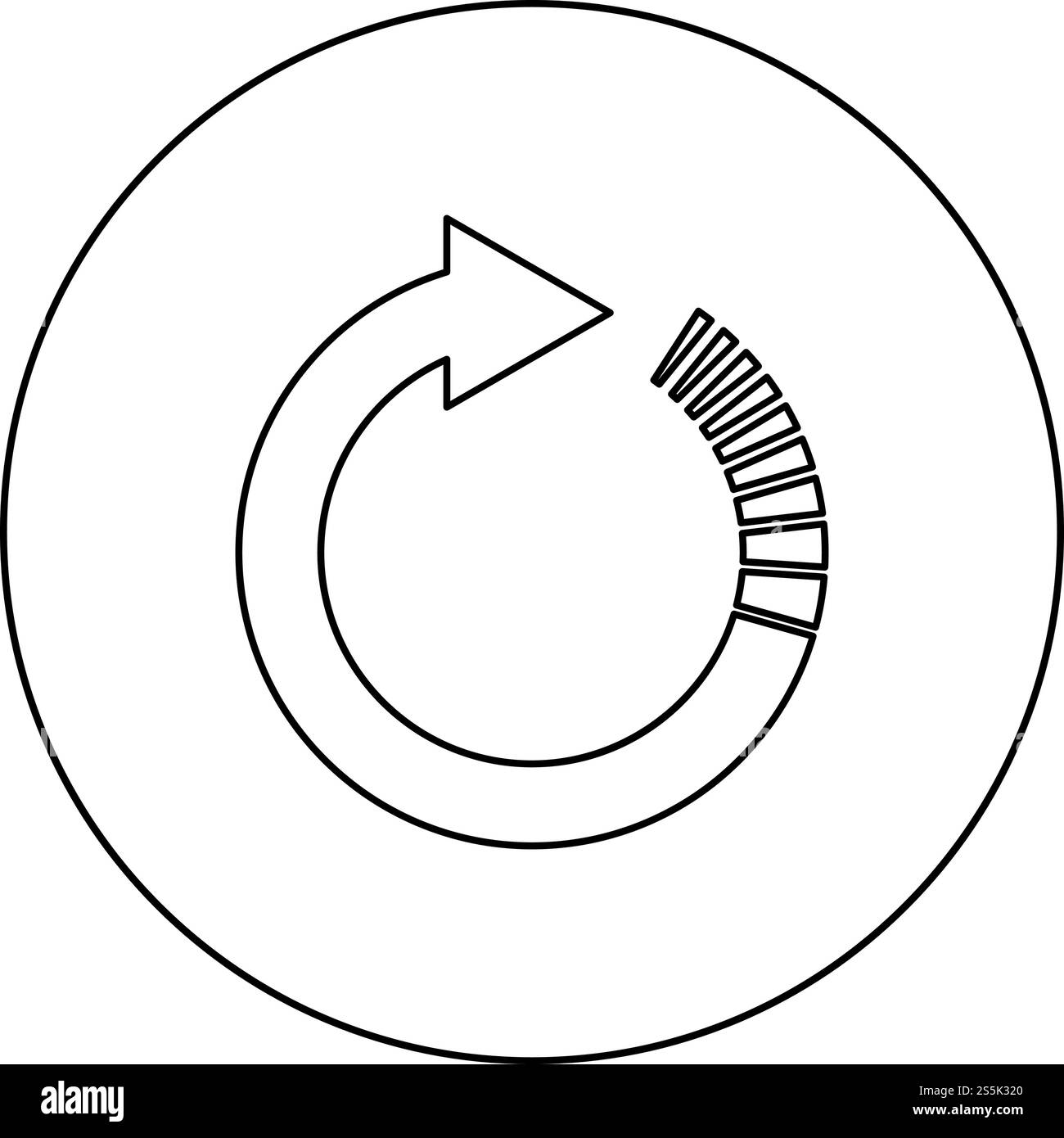 Circle arrow with tail effect Circular arrows Refresh update concept ...