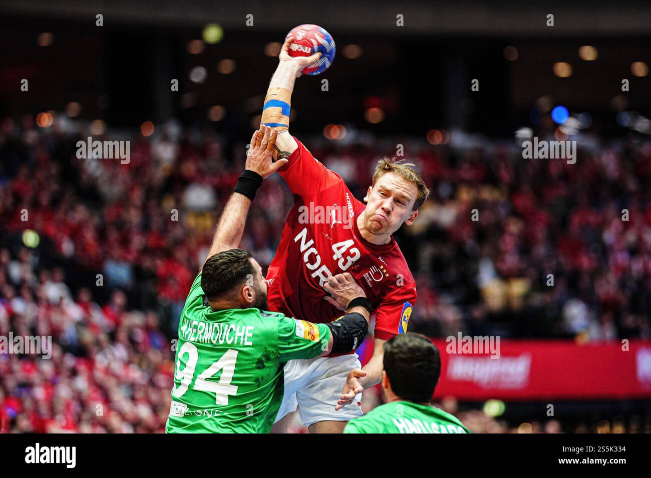 Wurf/Tor Simon Pytlick (Daenemark, #43), Bastien Jean Raphael ...