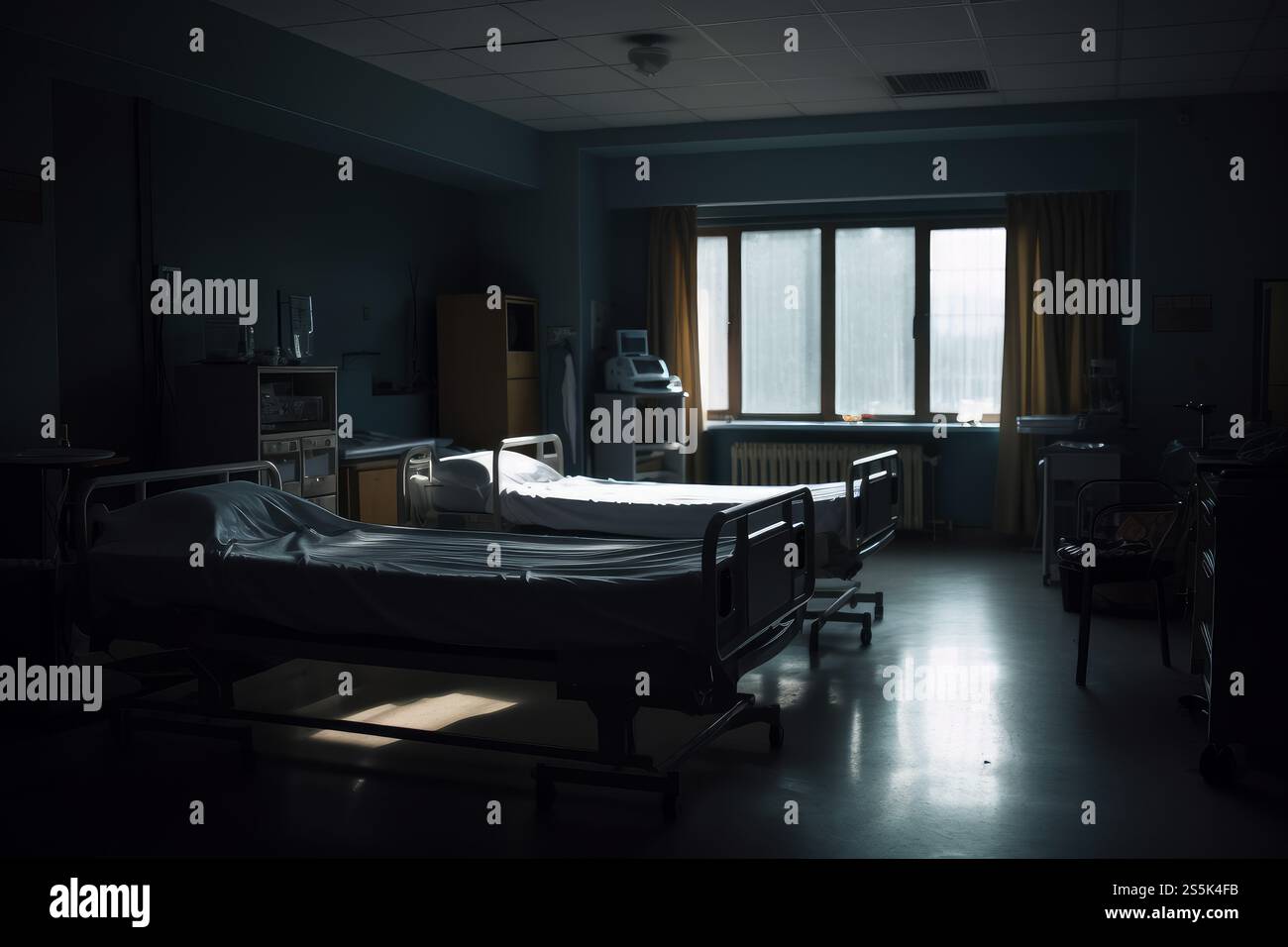 Hospital room. Sick care nurse. Generate Ai Stock Photo - Alamy