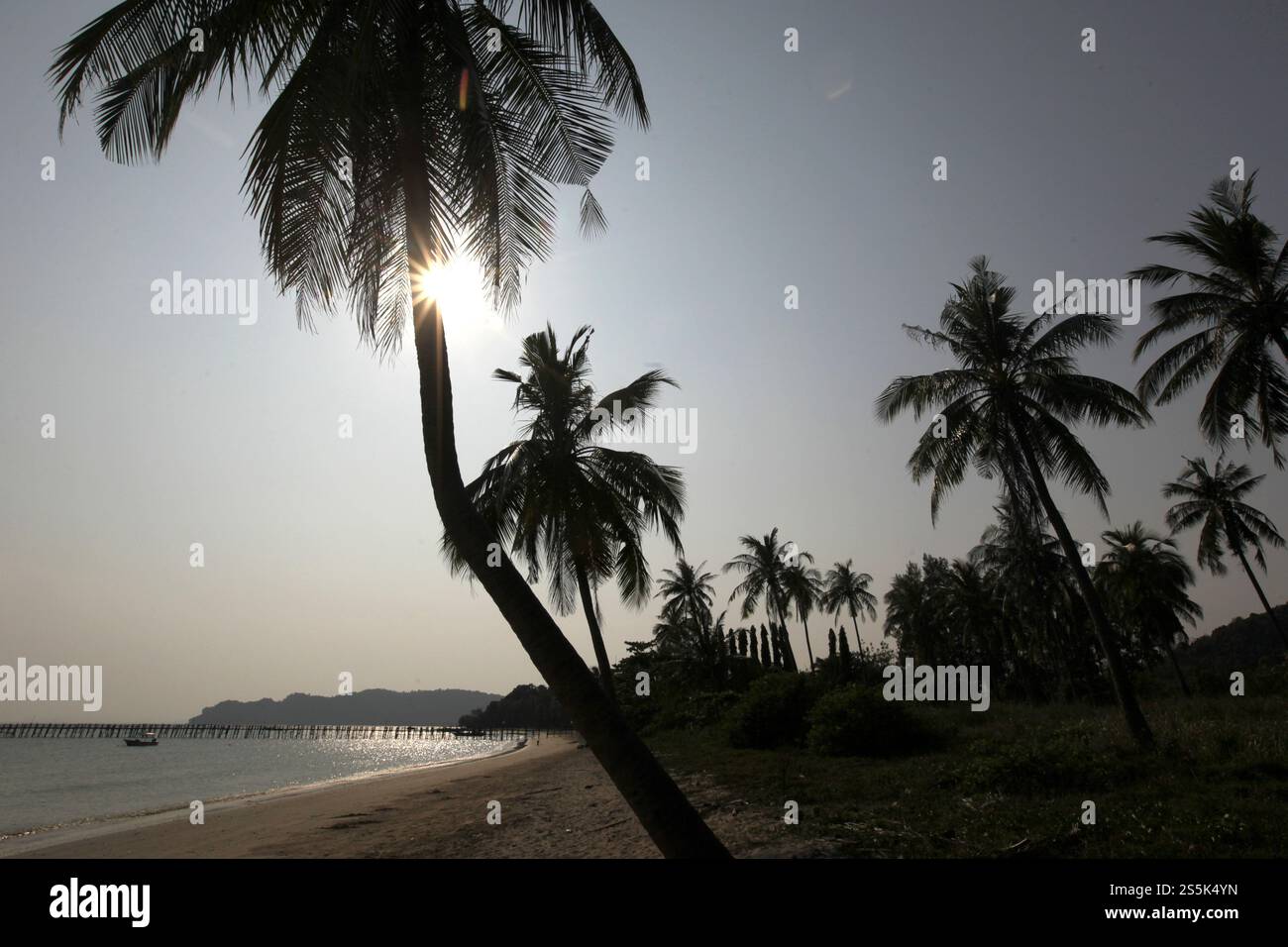 a Beach at Pak Nam near the City of Chumphon in the Province of ...
