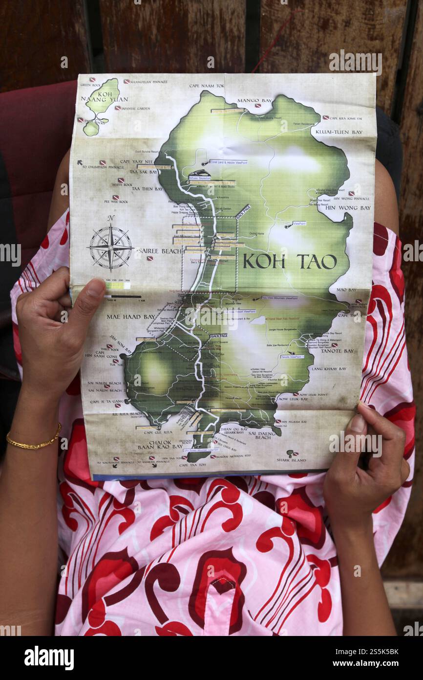 Ko tao map hi-res stock photography and images - Alamy