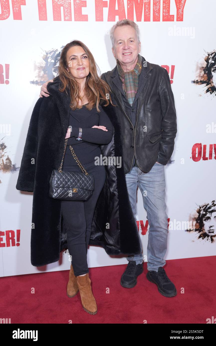 Emily Dean and Frank Skinner attending the opening night for Oliver! at ...
