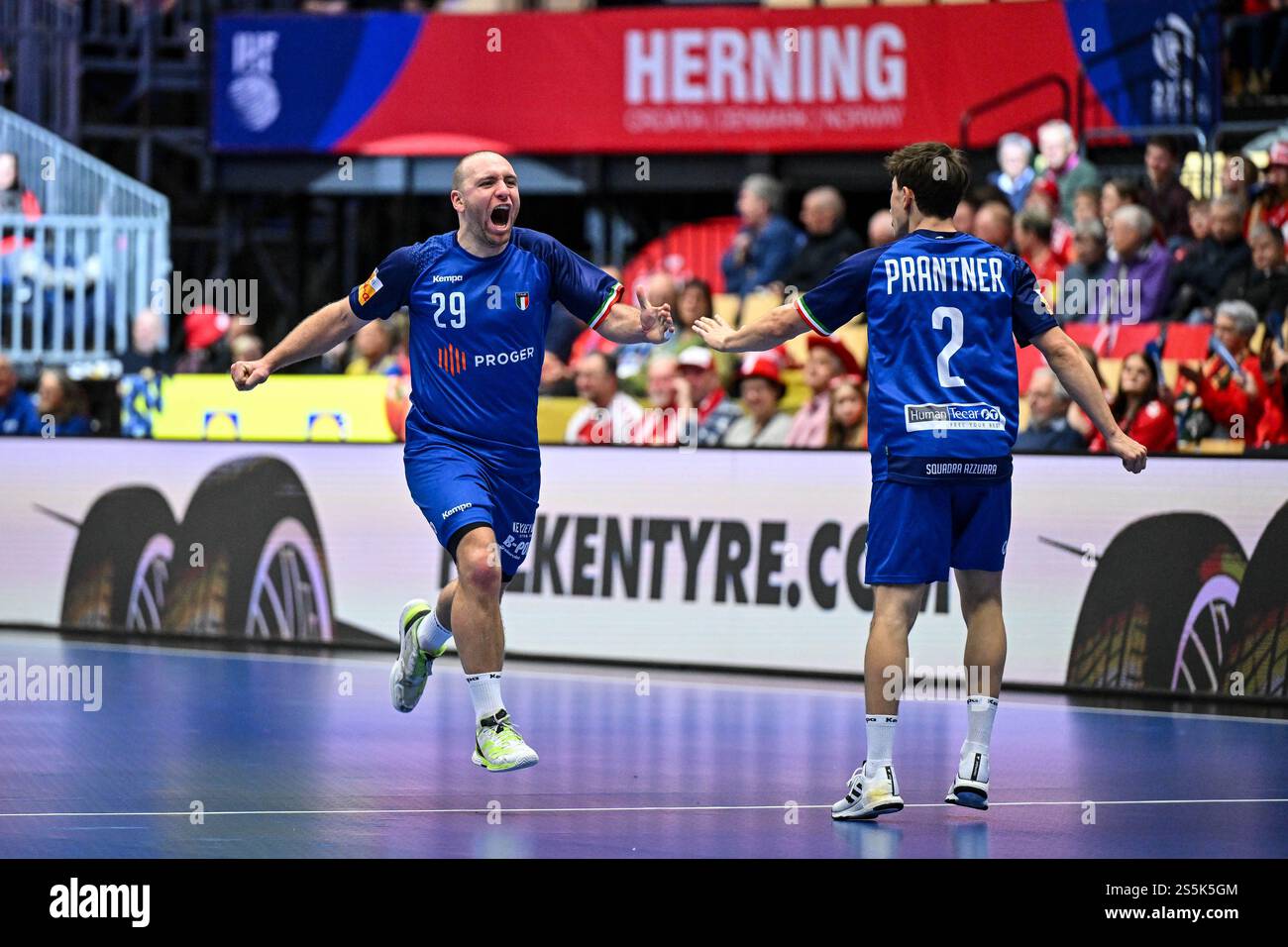 Jeremi Pirani of Italy during IHF Men's - Handball World Championship ...