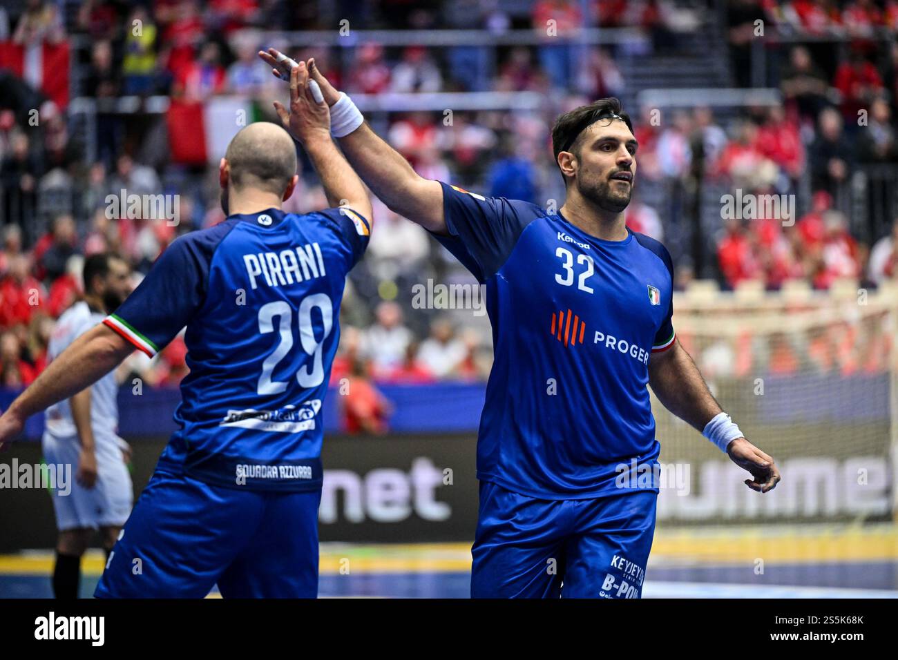 Andrea Parisini of Italy during IHF Men's - Handball World Championship ...