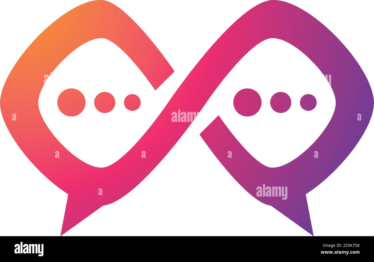 Speech bubble icon Logo template vector illustration Stock Vector Image ...