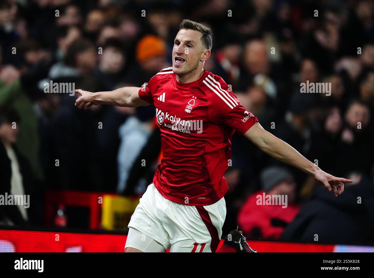 Nottingham Forest's Chris Wood celebrates scoring the opening goal ...