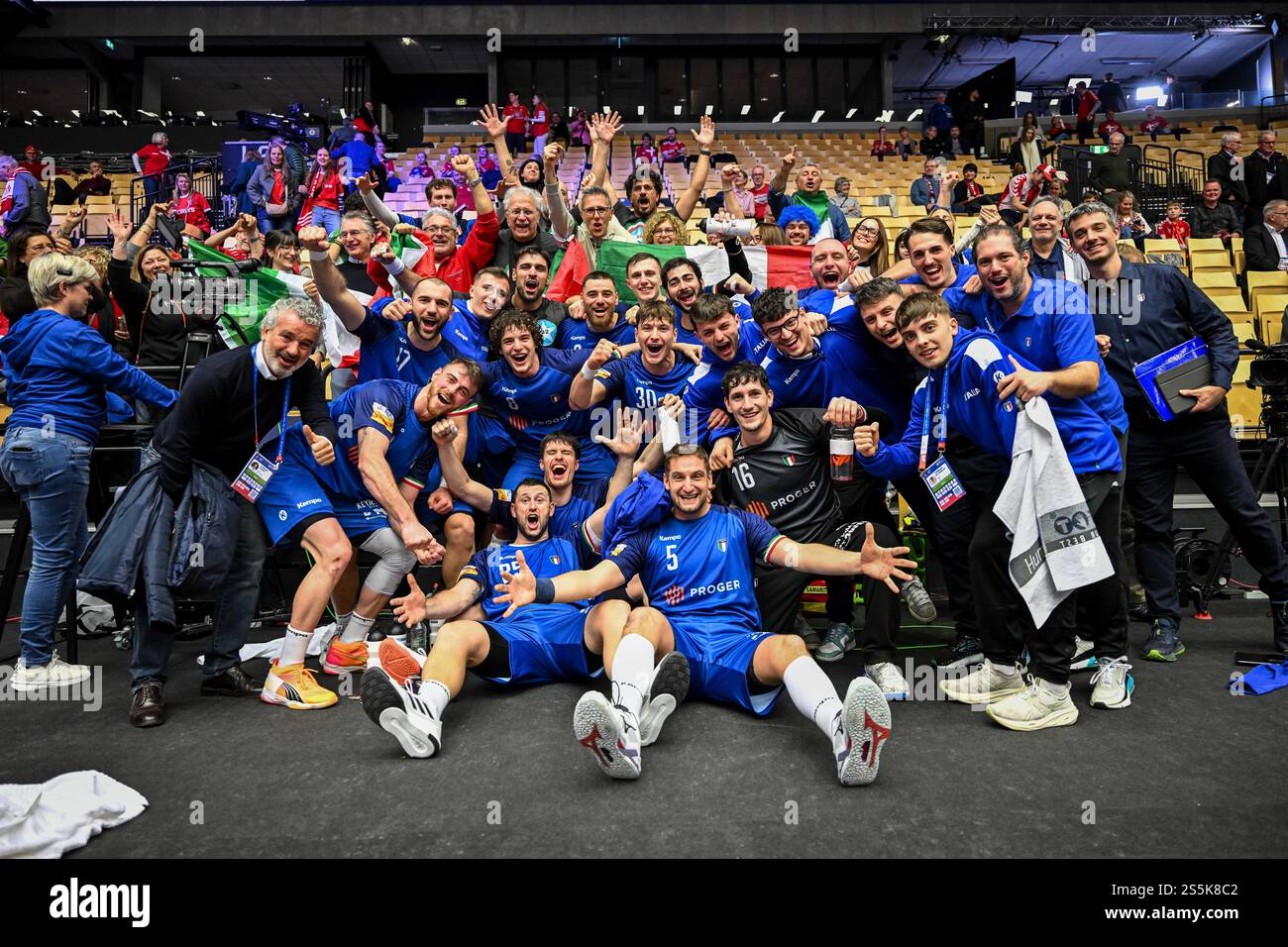 Herning, Denmark. 14th Jan, 2025. Team Italia Italy, Ritratto ...