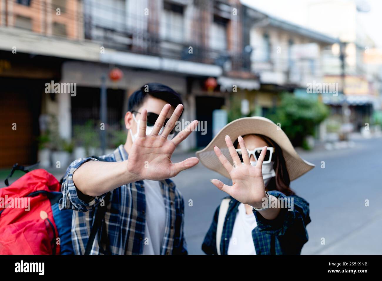 Man woman raise palms sunny hi-res stock photography and images - Alamy
