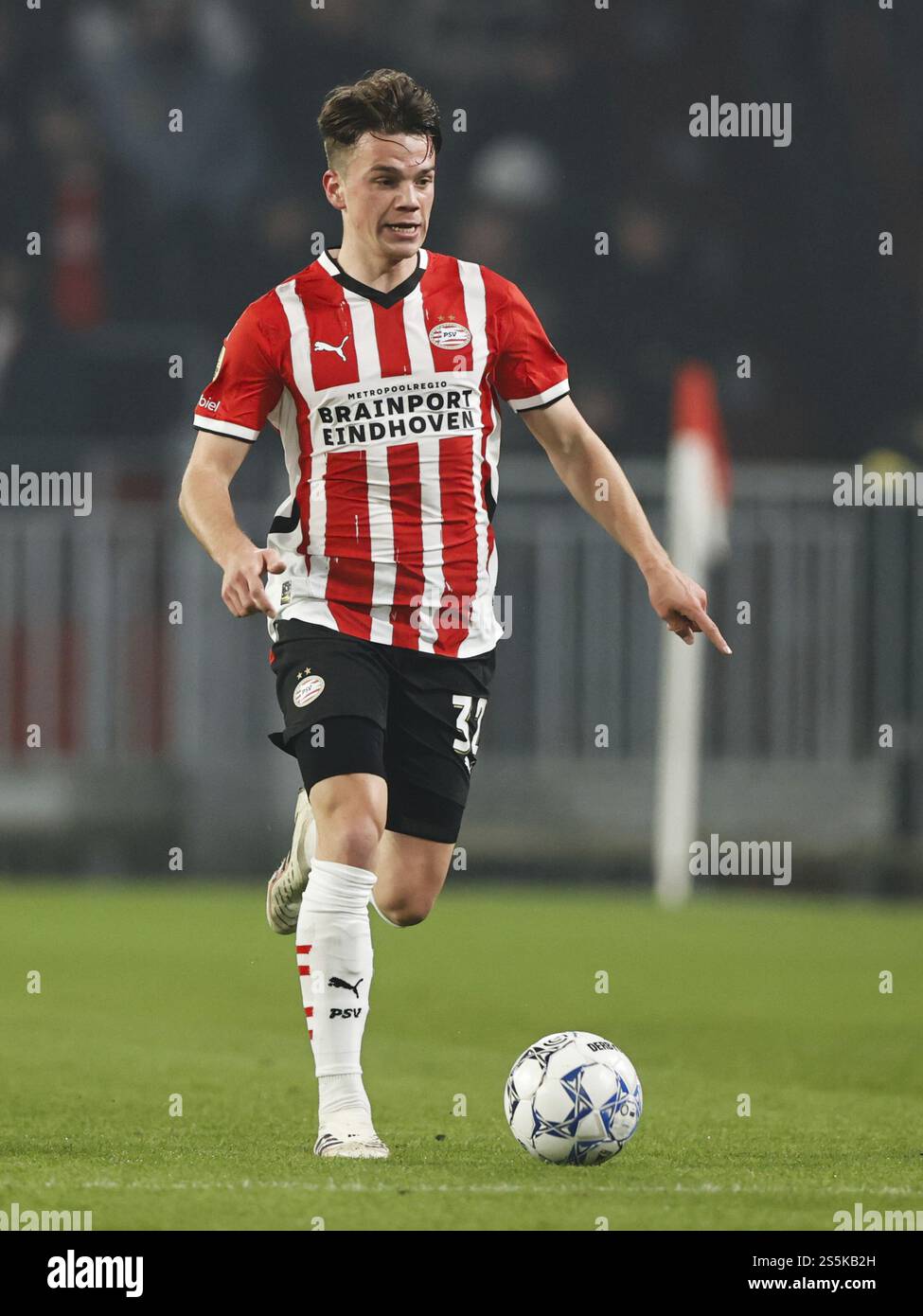 EINDHOVEN - Matteo Dams of PSV Eindhoven during the KNVB Cup match between PSV Eindhoven and ...