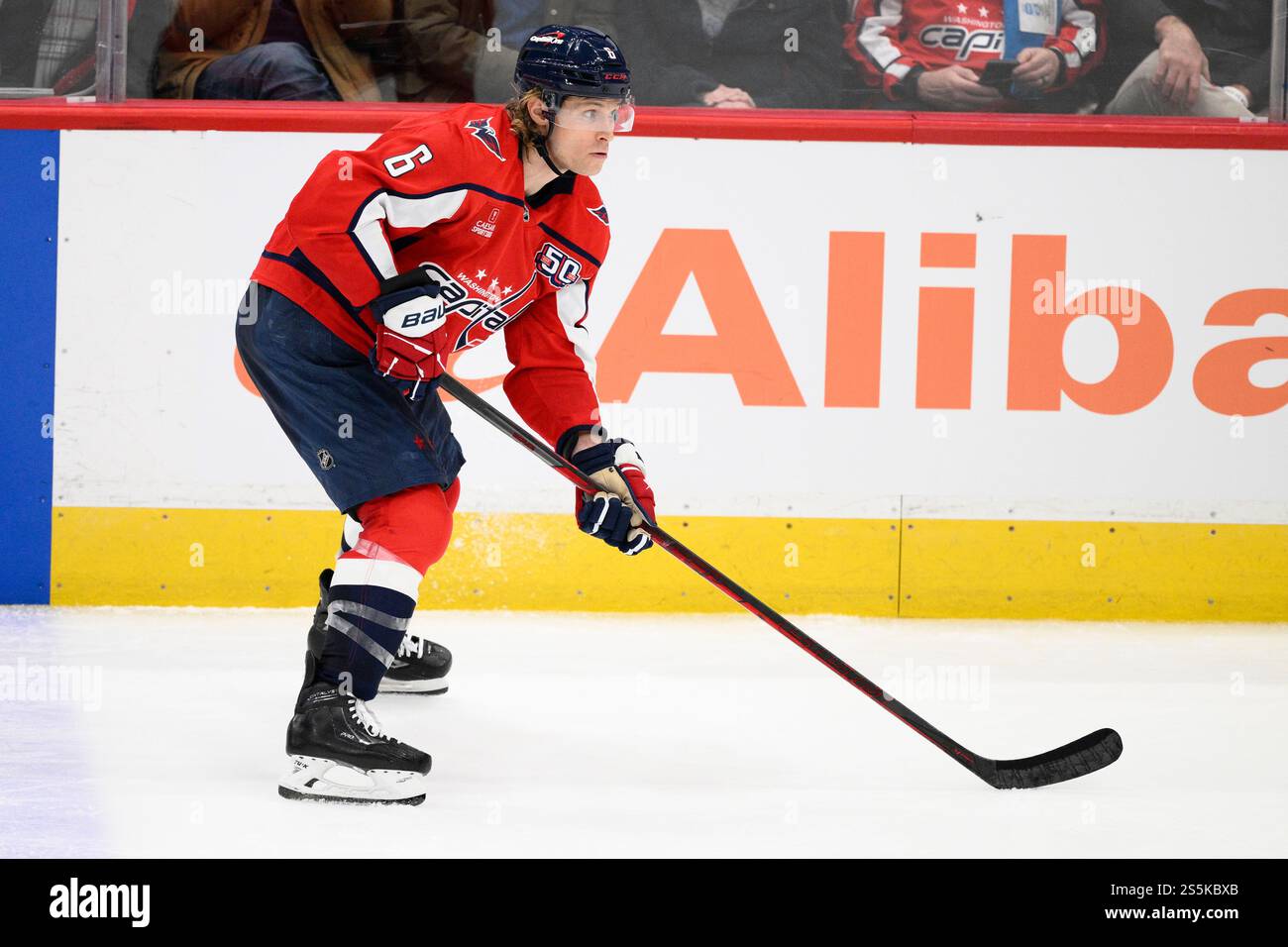 Washington Capitals Defenseman Jakob Chychrun 6 In Action During The