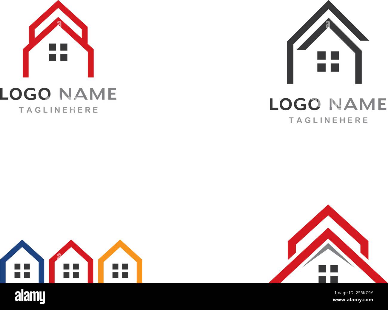 Real Estate , Property and Construction Logo design Stock Vector Image ...