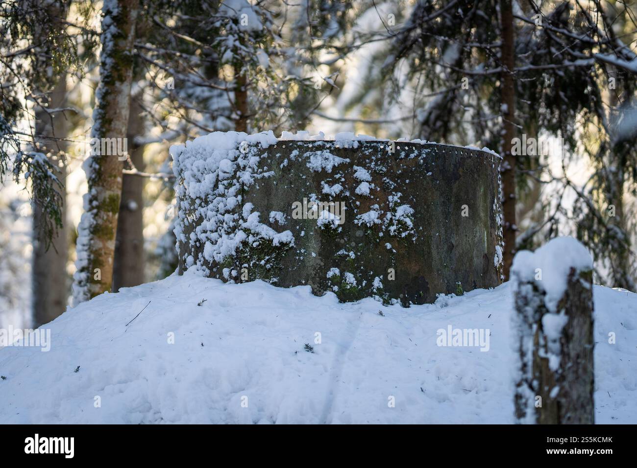 A part of old tar kiln for the production of tar and wood turpentine ...