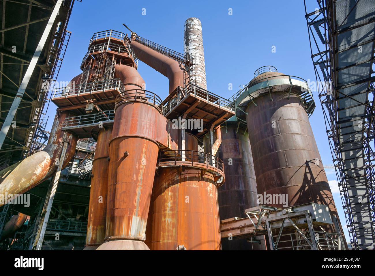 Hochofen, ehemaliges Stahlwerk, Völklinger Hütte, UNESCO-Welterbe ...