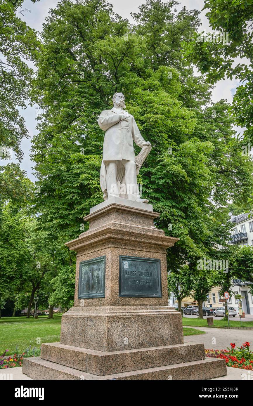 Kaiser-Wilhelm-Denkmal im Kurpark, Bad Ems, Rheinland-Pfalz ...