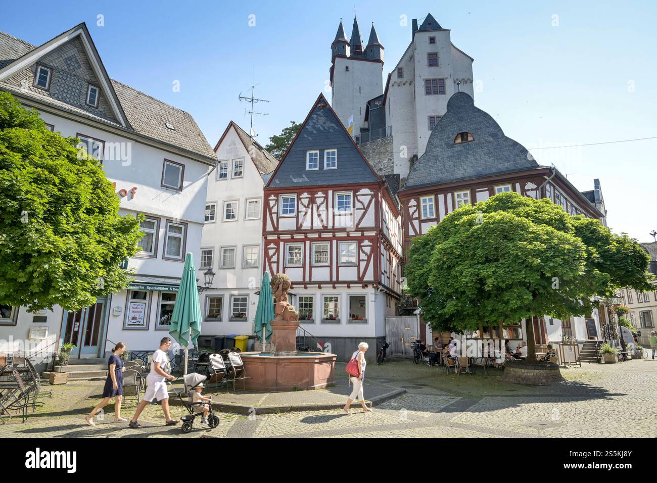 Altstadt, Alter Markt, Diez, Rheinland-Pfalz, Deutschland *** Old Town ...