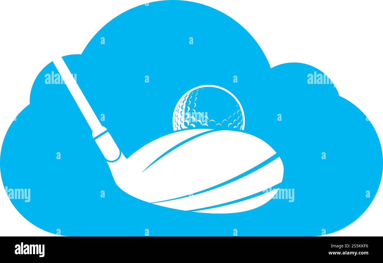 Cloud Golf vector logo design. Golf club inspiration logo design Stock Vector Image & Art - Alamy