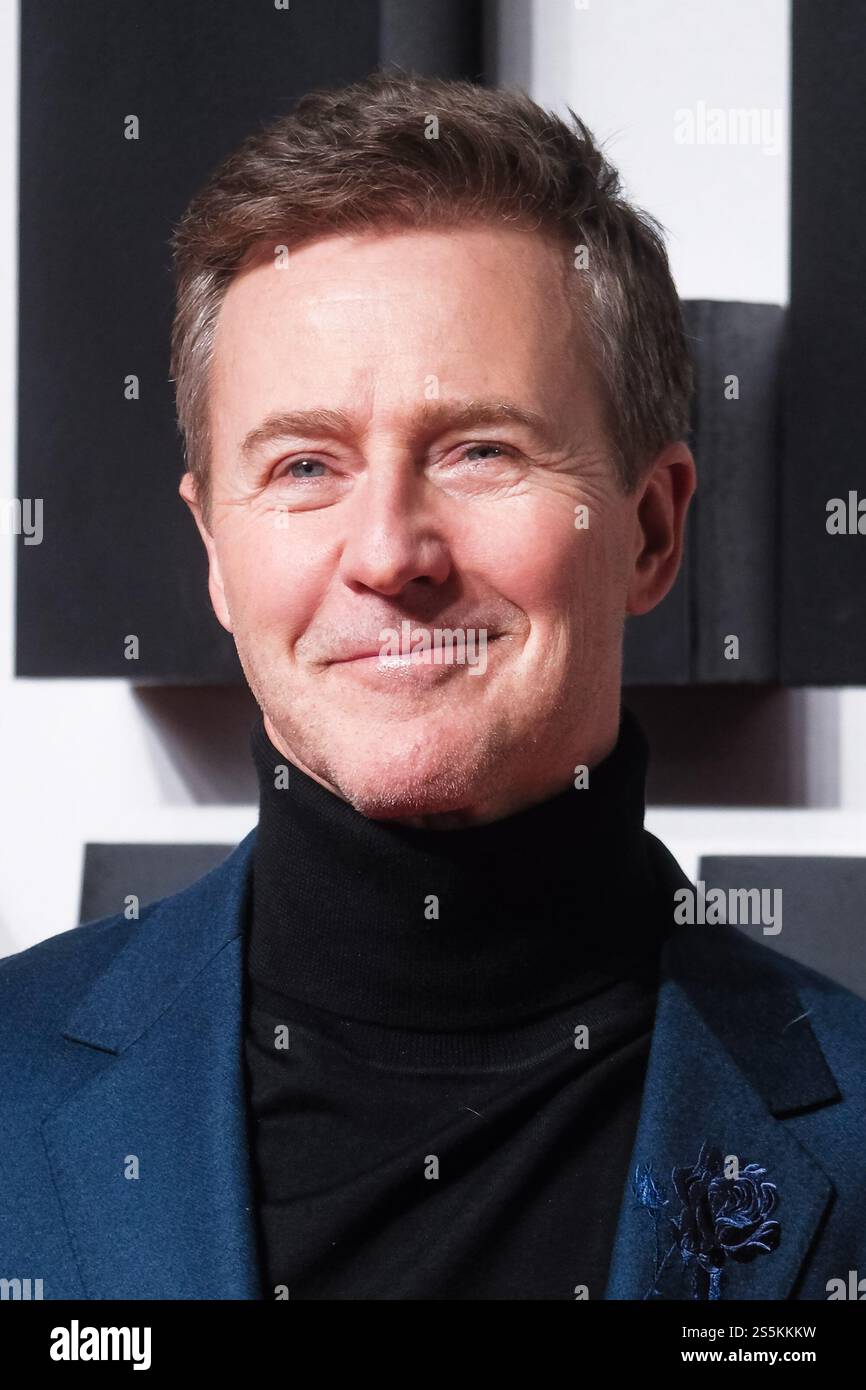 London, UK. 14th Jan, 2025. Edward Norton attends the UK Premiere of A ...