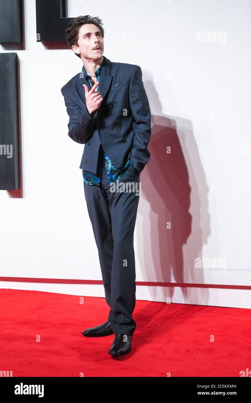 London, UK. 14th Jan, 2025. Timothee Chalamet attends the UK Premiere ...