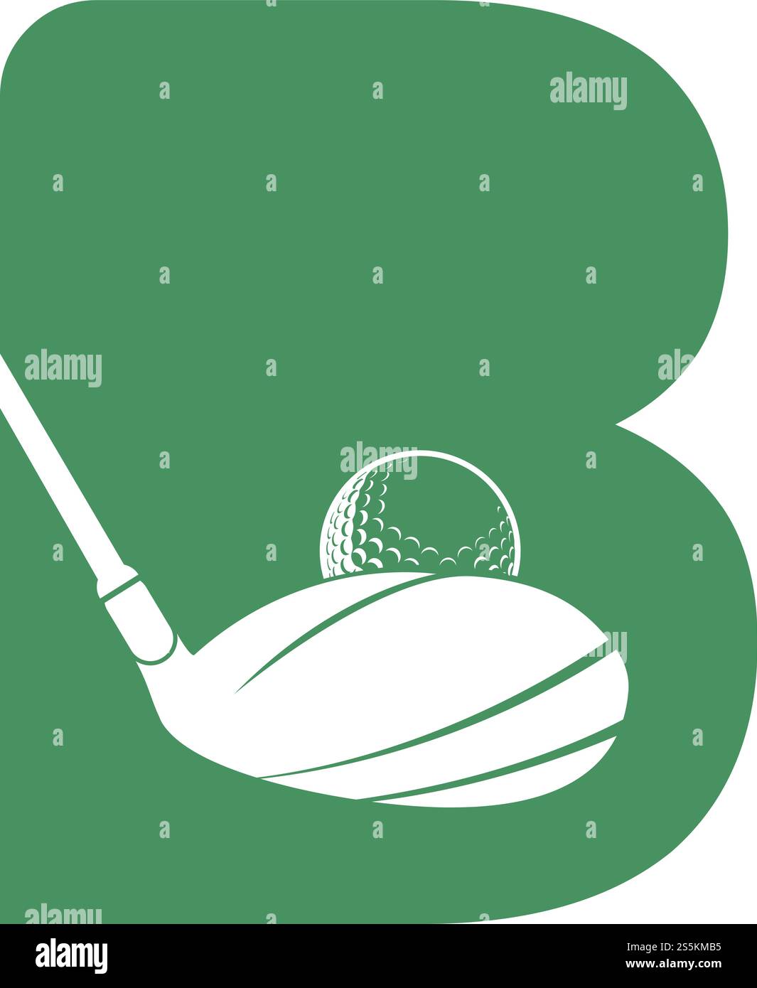 Initial letter B golf vector logo design. Golf club inspiration logo ...