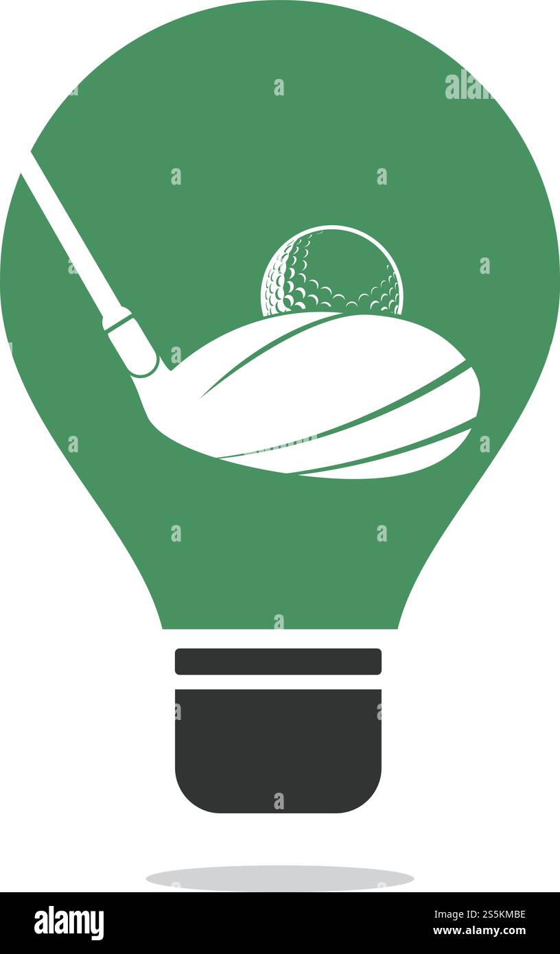 Golf Club Bulb Shape Logo Design Golf Club Inspiration Logo Design