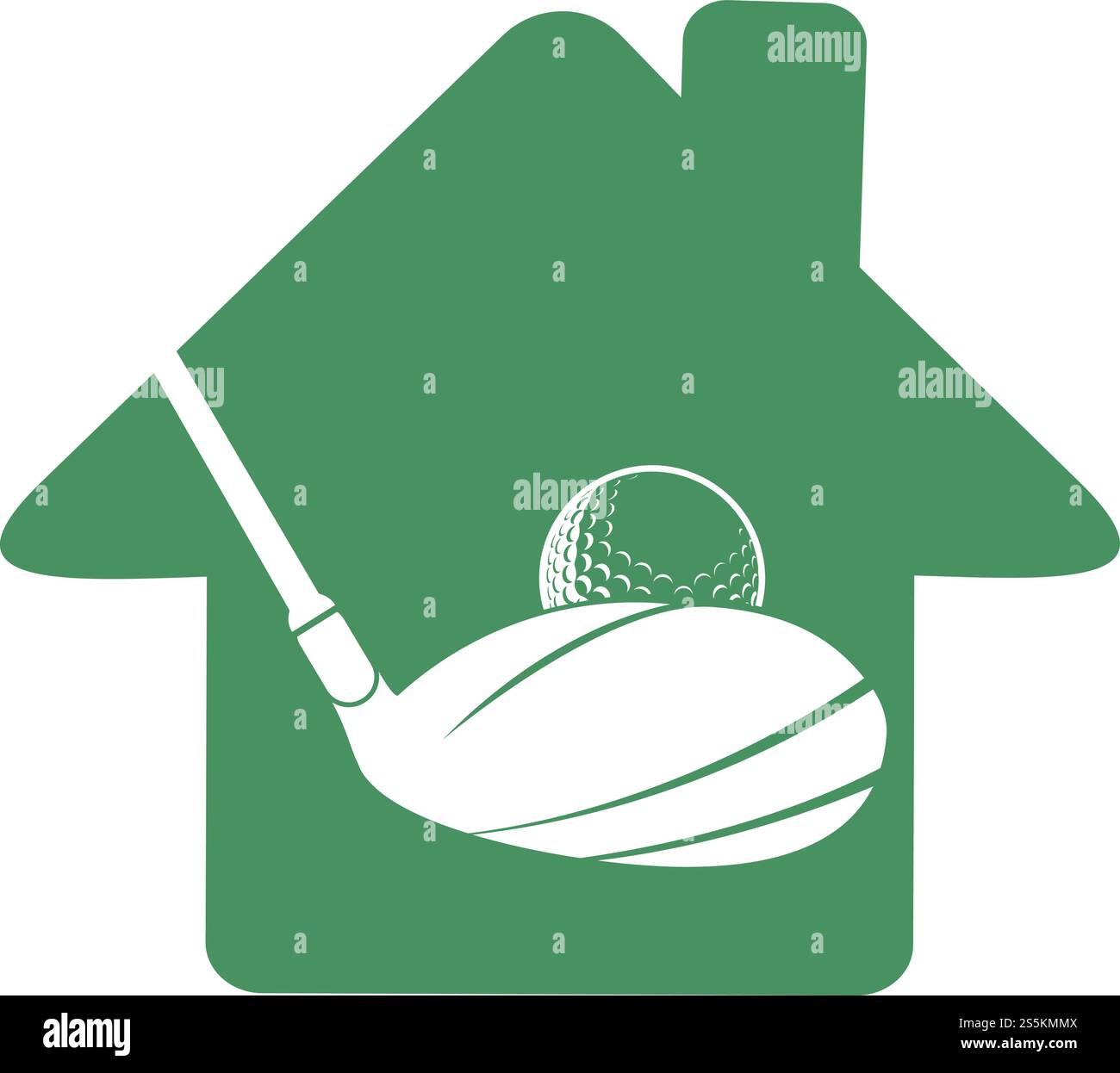 Home Golf vector logo design. Golf club inspiration logo design Stock ...