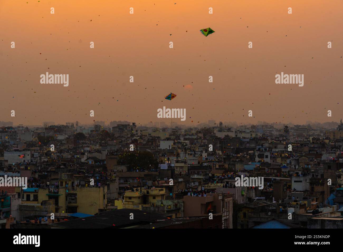 Ahmedabad, Gujarat, India. 14th Jan, 2025. The Makar Sankranti holiday ...