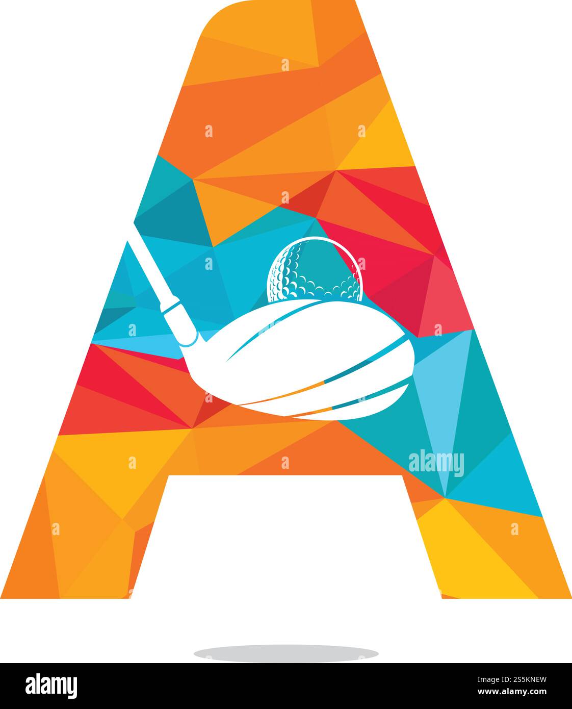 Initial letter A golf vector logo design. Golf club inspiration logo ...