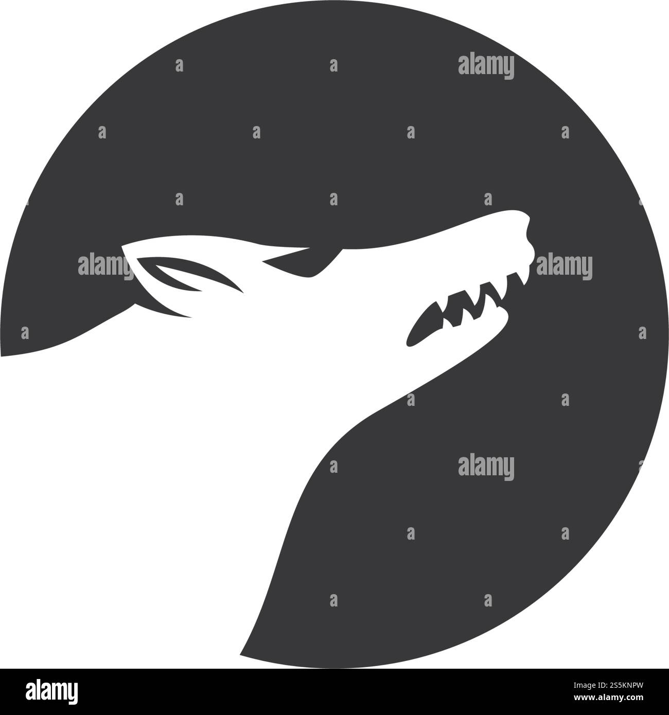 Wolf Logo vector Template Stock Vector Image & Art - Alamy