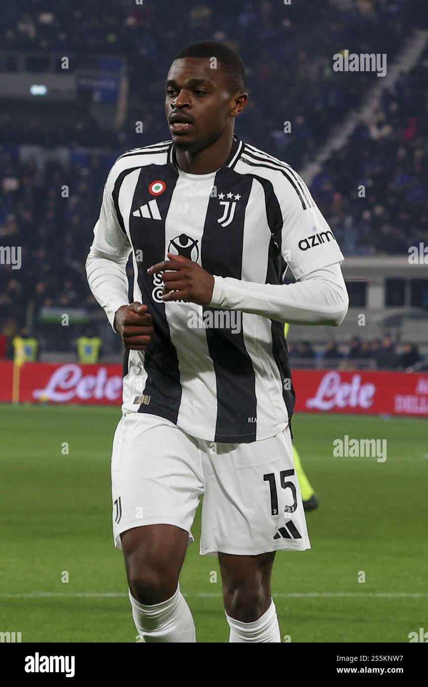 Bergamo, Italy. 14th Jan, 2025. Pierre Kalulu of Juventus FC during ...