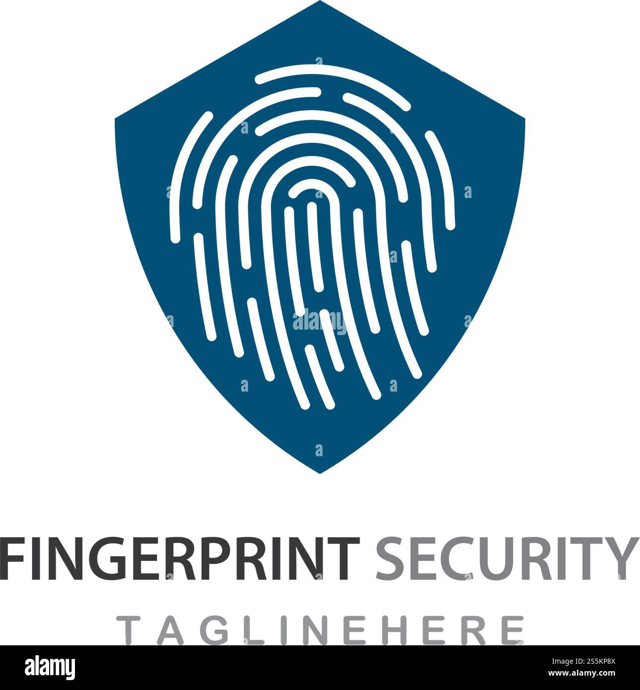 Fingerprint logo vector template Stock Vector Image & Art - Alamy