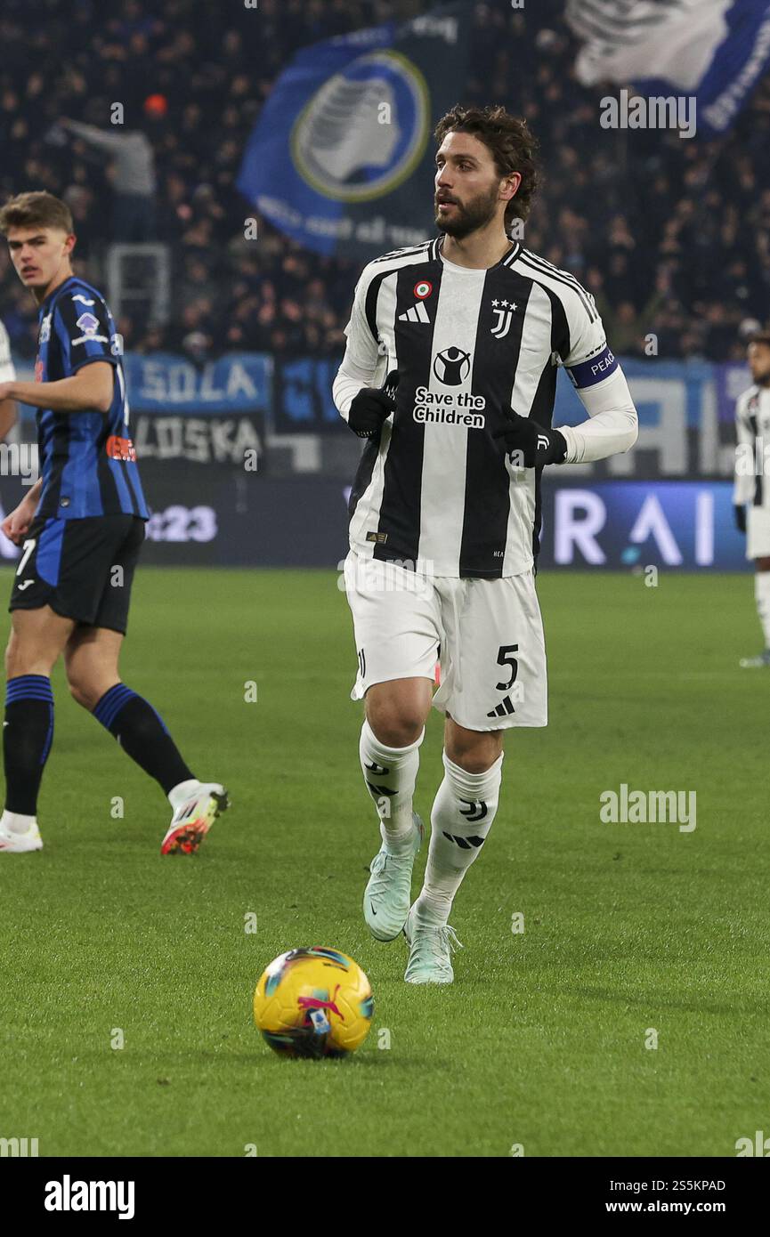 Bergamo, Italy. 14th Jan, 2025. Manuel Locatelli of Juventus FC play ...