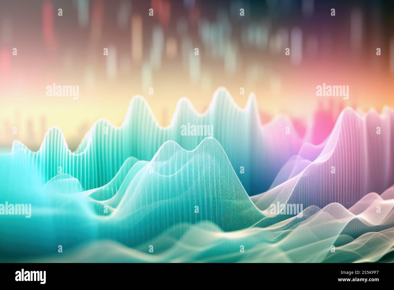 Dynamic sound wave. Digital design. Generate Ai Stock Photo - Alamy