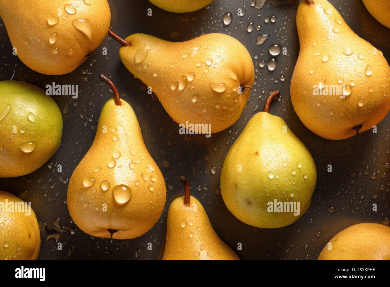 Fresh eco pears. Color healthy. Generate Ai Stock Photo - Alamy