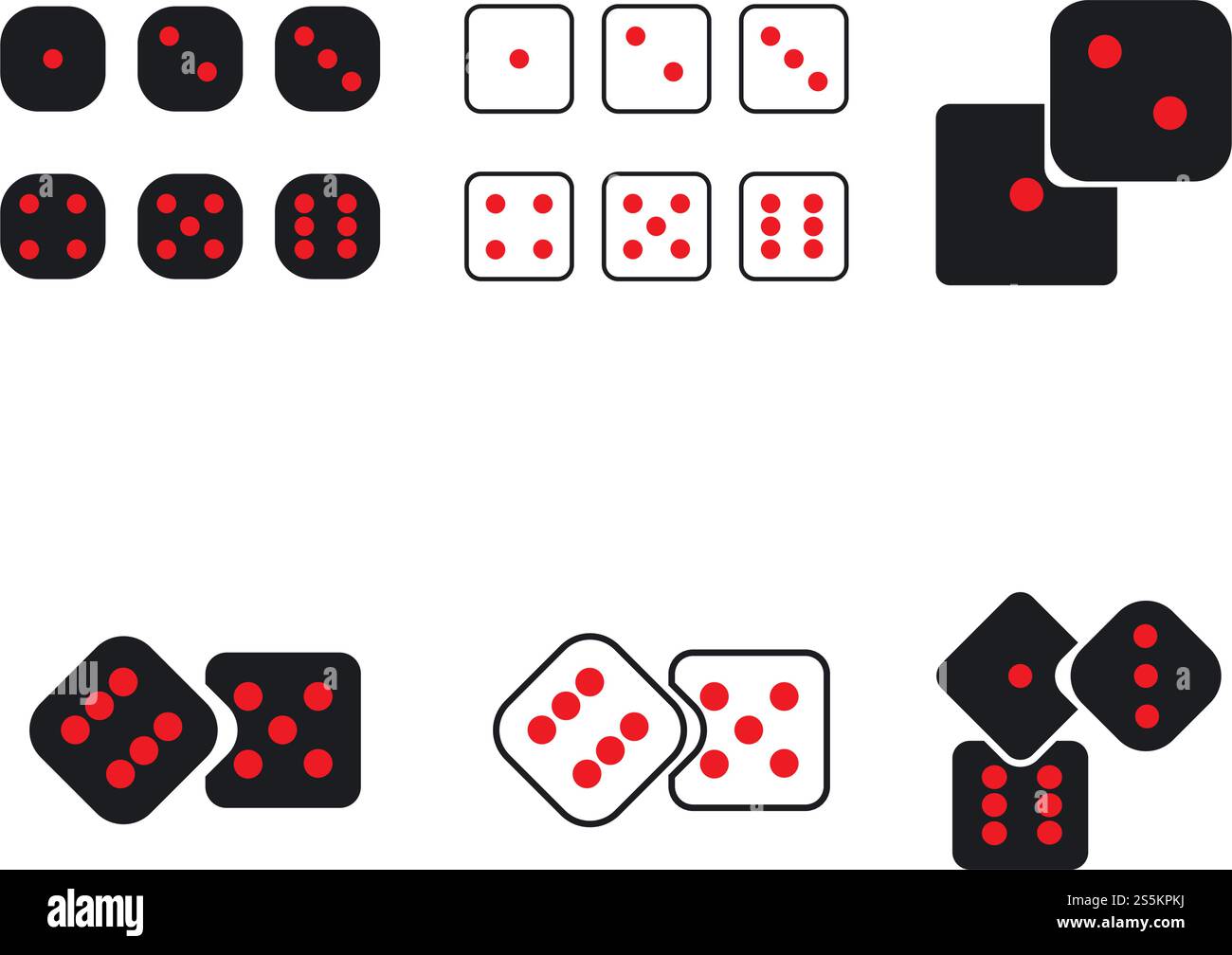 dice icon template template design Stock Vector Image & Art - Alamy